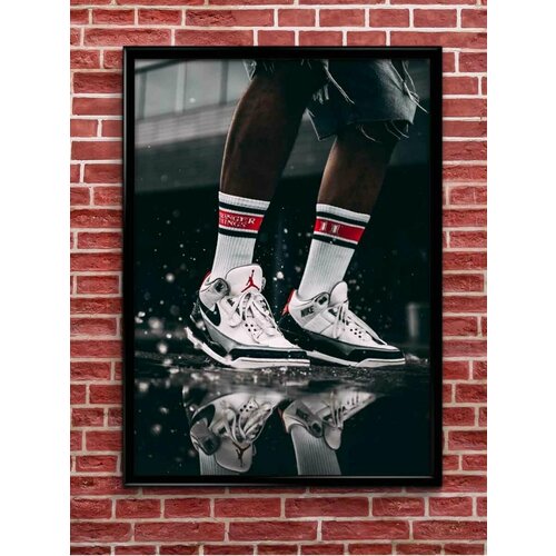 Плакат, Постер Nike Air Jordan, 30*40 см (фотопанно, )