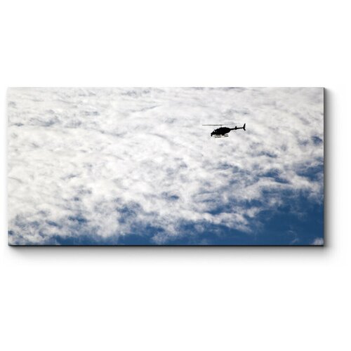 Модульная картина Летящий в облаках 160x80