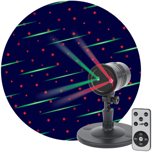 Проектор Laser Метеоритный дождь мультирежим 2 цвета 220В IP44 ENIOP-01 Б0041642 Эра