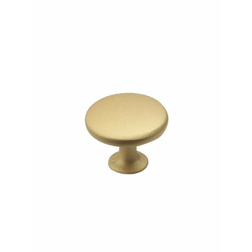 Ручка мебельная кнопка Н74, матовое золото(12 шт)