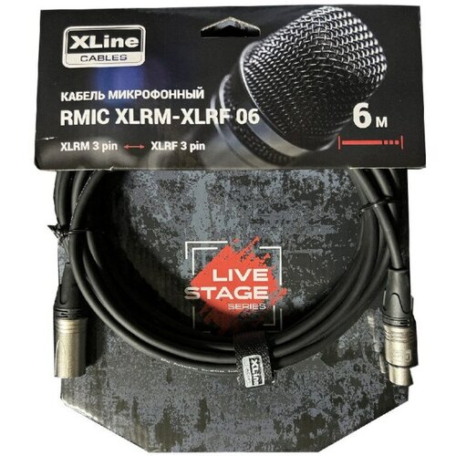 Кабель аудио 1xXLR - 1xXLR Xline Cables RMIC XLRM-XLRF 06 6.0m