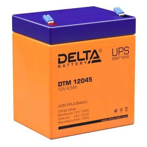 Аккумулятор 12В 4.5А. ч. Delta DTМ 12045 (8шт. в упак.)
