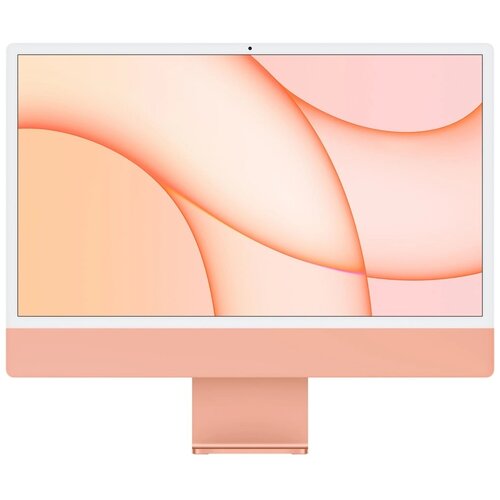23.5" Моноблок Apple iMac 24" 2021 г. Z133000AH, 4480x2520, Apple M1 2.064 ГГц, RAM 8 ГБ, SSD 512 ГБ, Apple M1 8-Core, MacOS, оранжевый