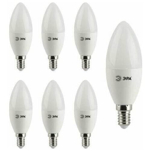 Светодиодная лампа ЭРА B35 7W эквивалент 60W 2700K 560Лм E14 свеча (комплект из 6 шт)