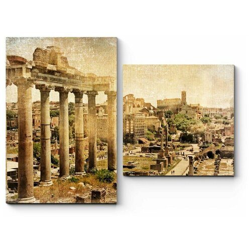 Модульная картина Римский форум, фото в ретро стиле 40x30
