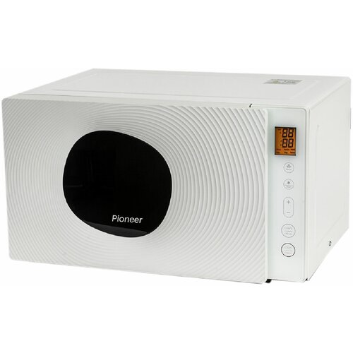 Микроволновая печь Pioneer 23 литра с сенсорным управлением, 6 автопрограмм, таймер 99 минут, размораживание по весу/времени, 800 Вт