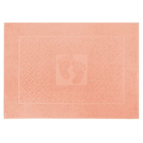 Махровое полотенце Ножки "АРТ Дизайн"; Розово-персиковый; Размер: 50 х 70