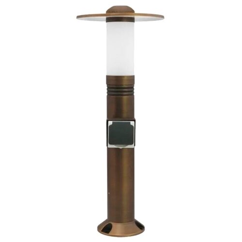 LD-Lighting Уличный светильник LD-BS860, E27, 26 Вт, цвет арматуры: бронзовый, цвет плафона белый