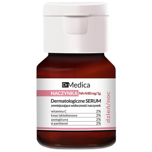 Bielenda Dr Medica Capillary Skin Дерматологическая сыворотка для лица, уменьшающая покраснения, гипоаллергенная, день/ночь, 30 мл