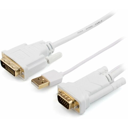 Аксессуар ATcom DVI-VGA 1.8m White AT9505