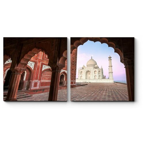 Модульная картина Индийский дворец Тадж-Махал100x50