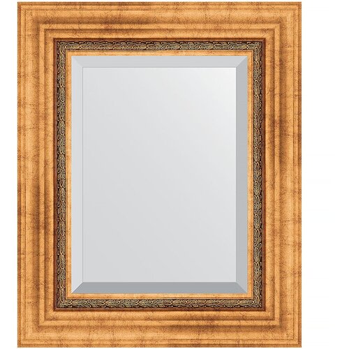 Зеркало Evoform Exclusive 56х46 BY 3360 с фацетом в багетной раме - Римское золото 88 мм