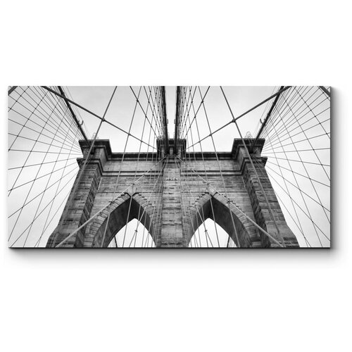 Модульная картина Строгость цвета, Бруклинский мост 80x40