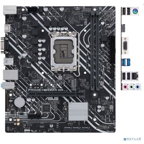 Asus Материнская плата Asus PRIME H610M-K D4 Intel H610, LGA 1700