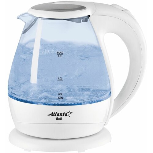 Ath-2460 (white) чайник стеклянный электрический
