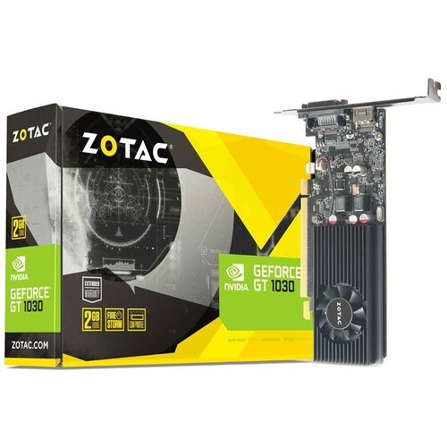 Видеокарта ZOTAC GeForce GT 1030 2GB Low Profile (ZT-P10300A-10L), Retail