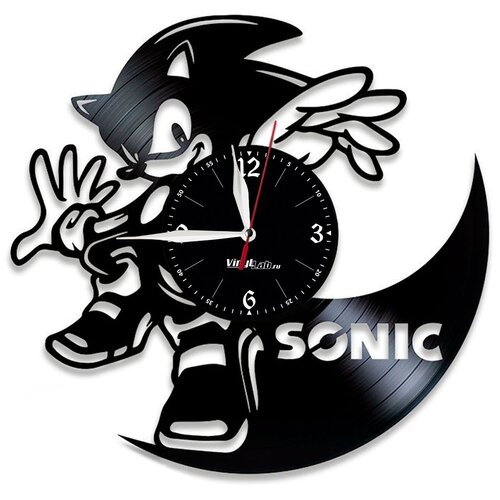 Часы из виниловой пластинки (c) VinylLab Sonic