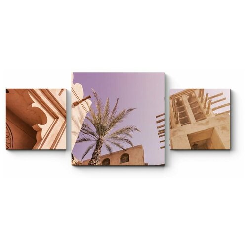 Модульная картина Солнечный Дубай 150x64