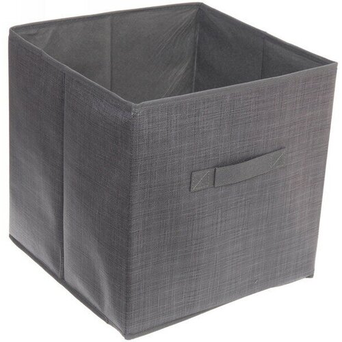 Короб - органайзер складной для хранения вещей «флэт», цвет тёмно - серый, 31*31*31см