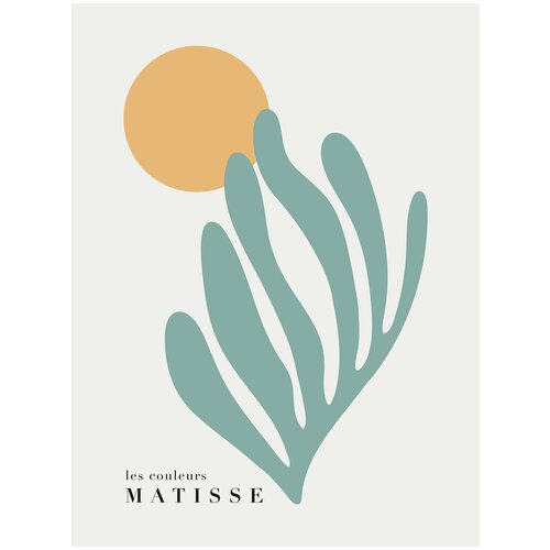 Постер / Плакат / Картина Цвета Матисса - Абстракция 40х50 см в раме