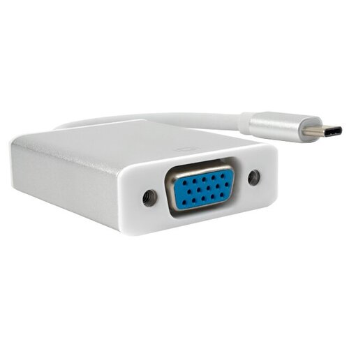 Переходник/адаптер GCR USB Type-C - VGA (GCR-UTC2VGA), белый