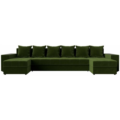 П-образный диван Дубай, зеленый