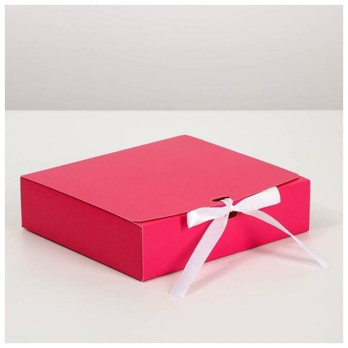 Коробка подарочная складная, упаковка, «Фуксия», 31 х 24.5 х 8 см