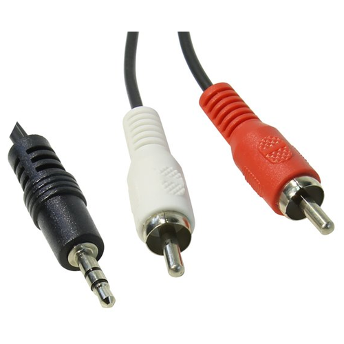 Кабель Telecom 3.5 Jack - 2хRCA (TAV7183), 3 м, 1 шт., черный