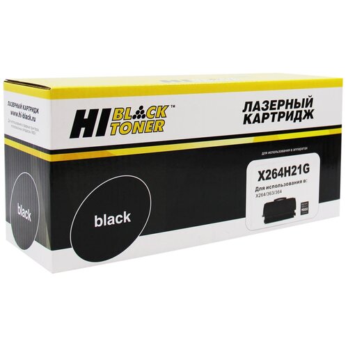 Тонер-картридж Hi-Black (HB-X264H21G) для Lexmark X264/363/364, 9K