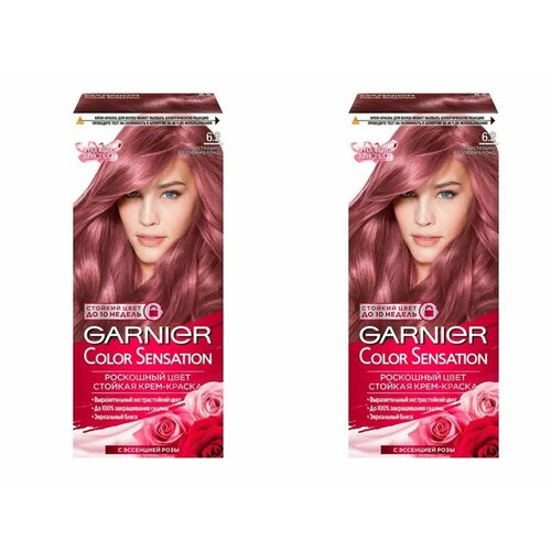 Краска для волос, Garnier, Color Sensation, 6.2 кристально розовый блонд, 110 мл, 2 шт