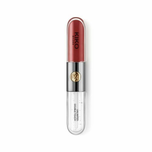 KIKO MILANO Жидкая помада и блеск для губ 2 в 1 Unlimited Double Touch (106 Satin Ruby Red)