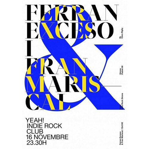 Плакат, постер на бумаге Ferran Exceso/Ферран Эксцесс. Размер 21 х 30 см