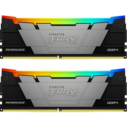 Оперативная память 64Gb DDR4 3600MHz Kingston Fury Renegade RGB (2x32Gb KIT) (KF436C18RB2AK2/64)