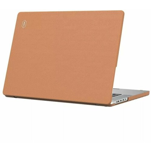 Чехол для ноутбука кожаный WiWU Leather Shield для Macbook Pro 13.3" (2020) - Коричневый