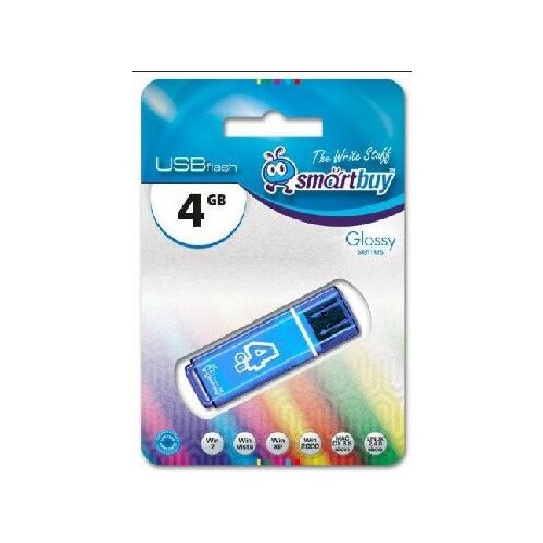 USB-флеш накопитель (SMARTBUY 4GB GLOSSY SERIES BLUE)