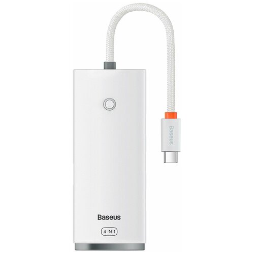 Baseus Lite Серия концентратор USB Тип C адаптер - 4x USB 3.0 25см белый (WKQX030302)