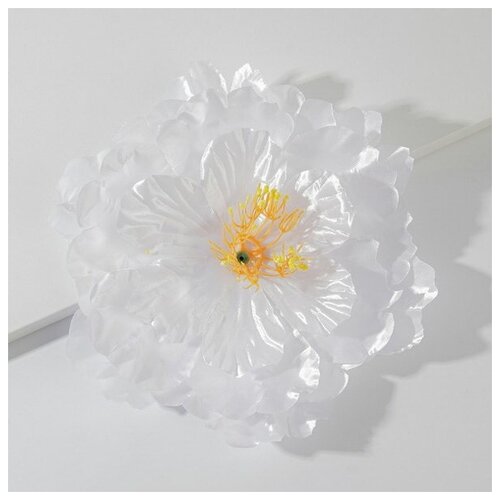 Белый цветок для свадебного декора, 30.5 x 23 x 1.8 см