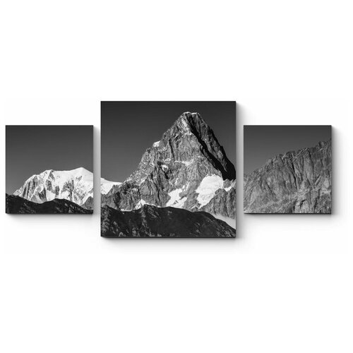 Модульная картина Величественные горы 80x34