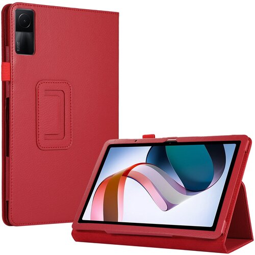 Чехол для планшета Redmi Pad 2022 10,6 дюйма, кожаная (красный)