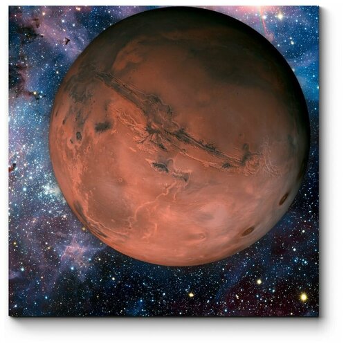 Модульная картина Марс и Вселенная 120x120