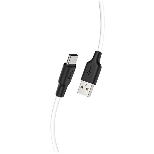 Кабель USB HOCO X21 Plus Silicone, USB - Type-C, 3А, 2м, белый