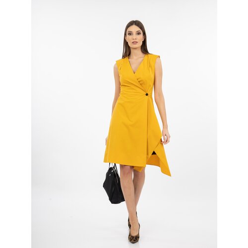 Платье ЭНСО, размер 42, желтый