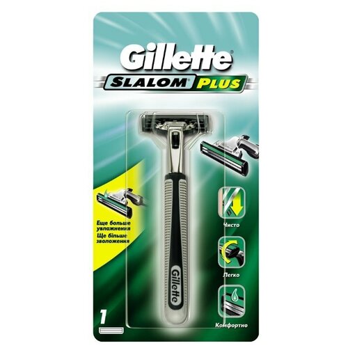Многоразовый бритвенный станок Gillette Slalom Plus, 1 шт.
