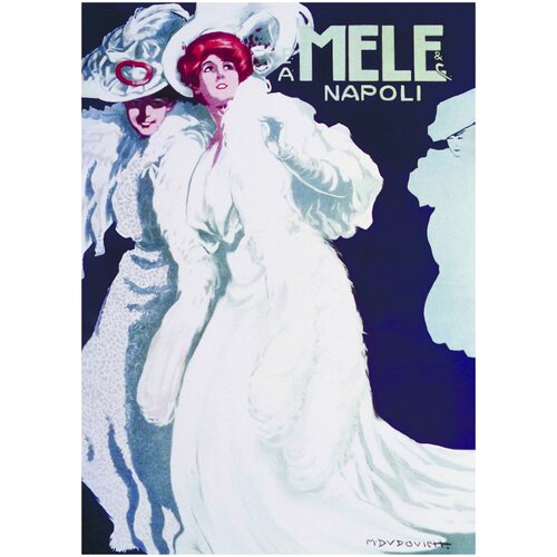 Постер / Плакат / Картина Mele Napoli 40х50 см в подарочном тубусе