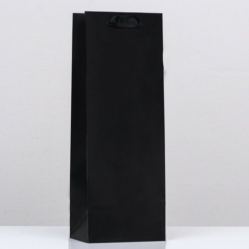 Пакет под бутылку «Чёрный», 13 x 36 x 10 см
