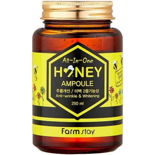 Farmstay All-In-One Honey Ampoule Сыворотка для лица с медом, 250 мл