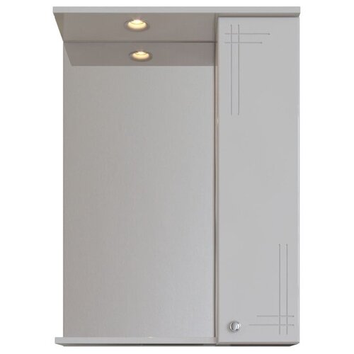 Шкаф-зеркало для туалета SANSTAR Июнь 60 58x72, (ШхГхВ): 60.8х17.1х74.7 см, белый