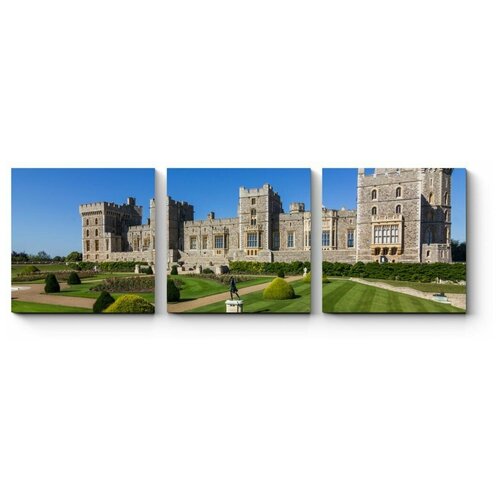 Модульная картина Виндзорский замок неподалеку от Лондона100x33