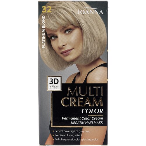 Joanna Multi Cream Color крем-краска для волос, 32 platinum blond