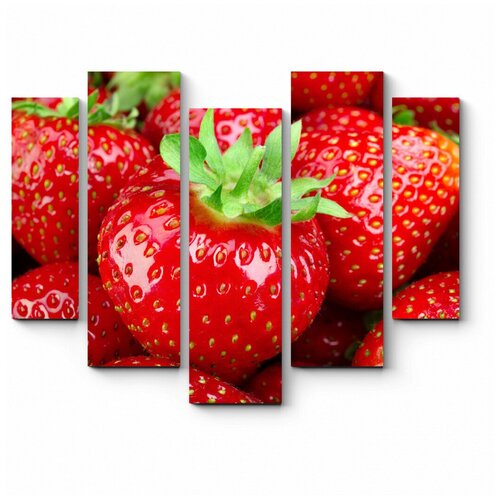 Модульная картина Спелые ягоды клубники 191x155
